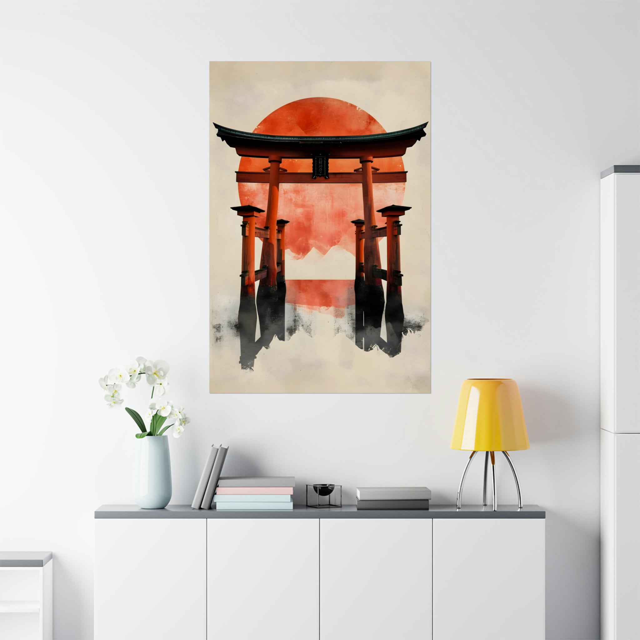 Torii Gate Poster 1, Japandi Wall Art Japanese Structure Decor ...