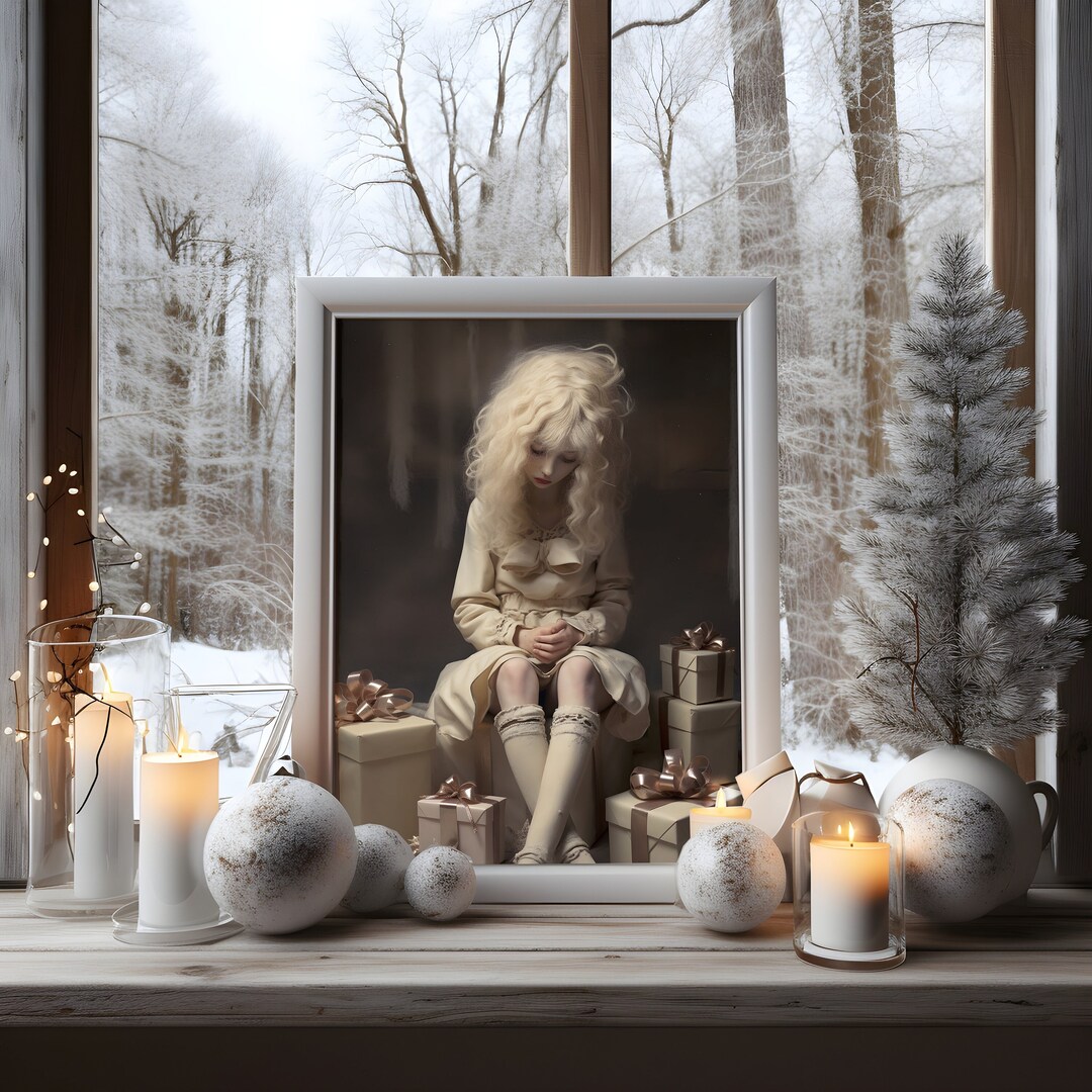 Sad Beige Christmas Poster 1, Nostalgic Childhood Print Gift for Art ...