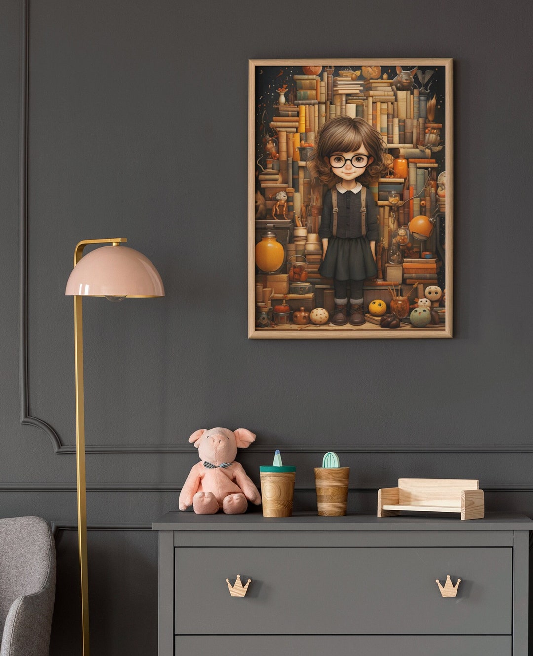 Back to School Poster, Girl's First Day of School New Pupil Wall Art ...