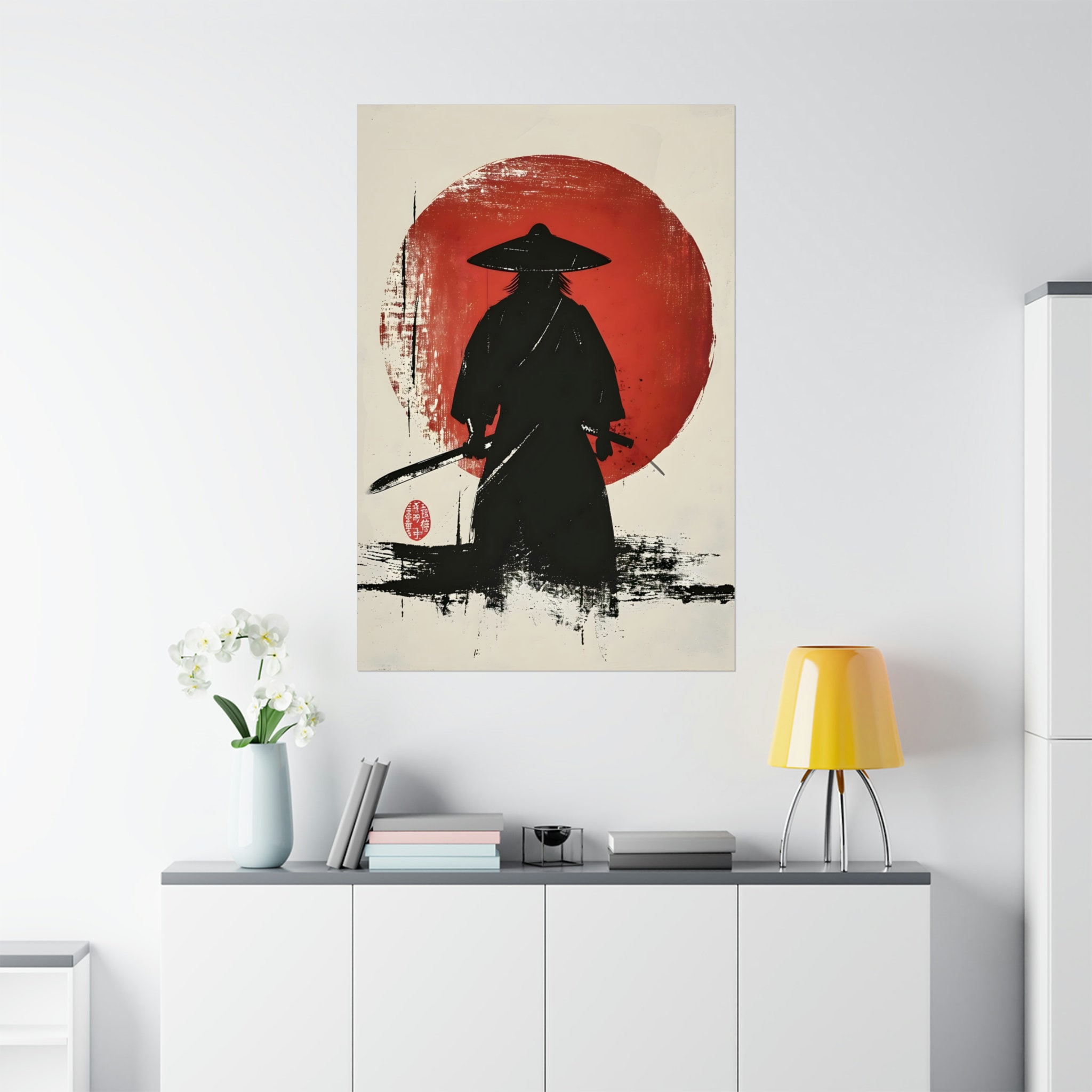 Japanese Samurai Poster 2, Japandi Wall Art Japan Martial Arts Warrior ...