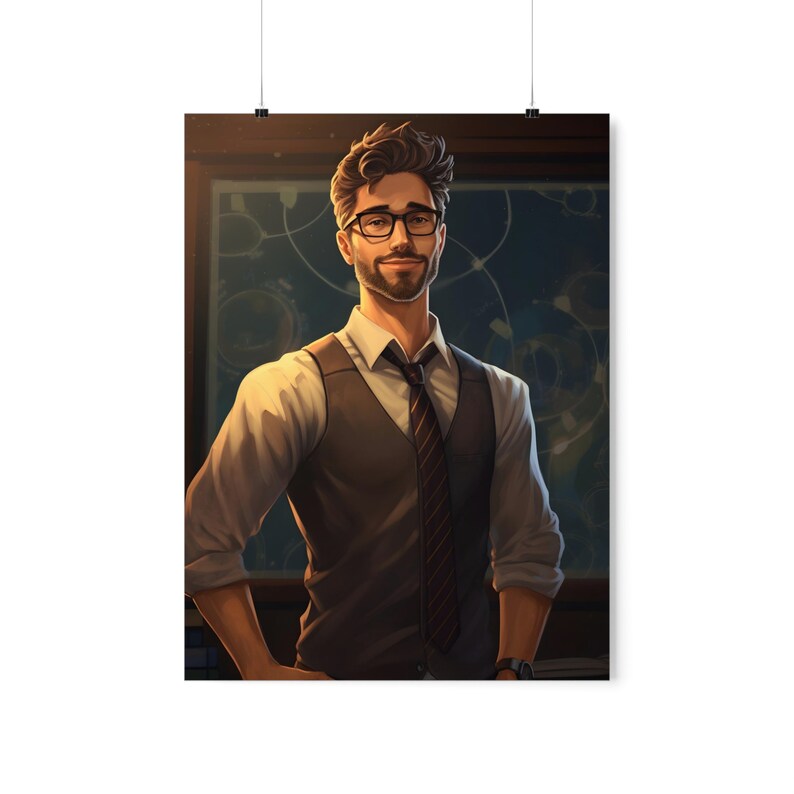 Back to School Poster Handsome Teacher 3, the Teaching Decor Best Tutor ...
