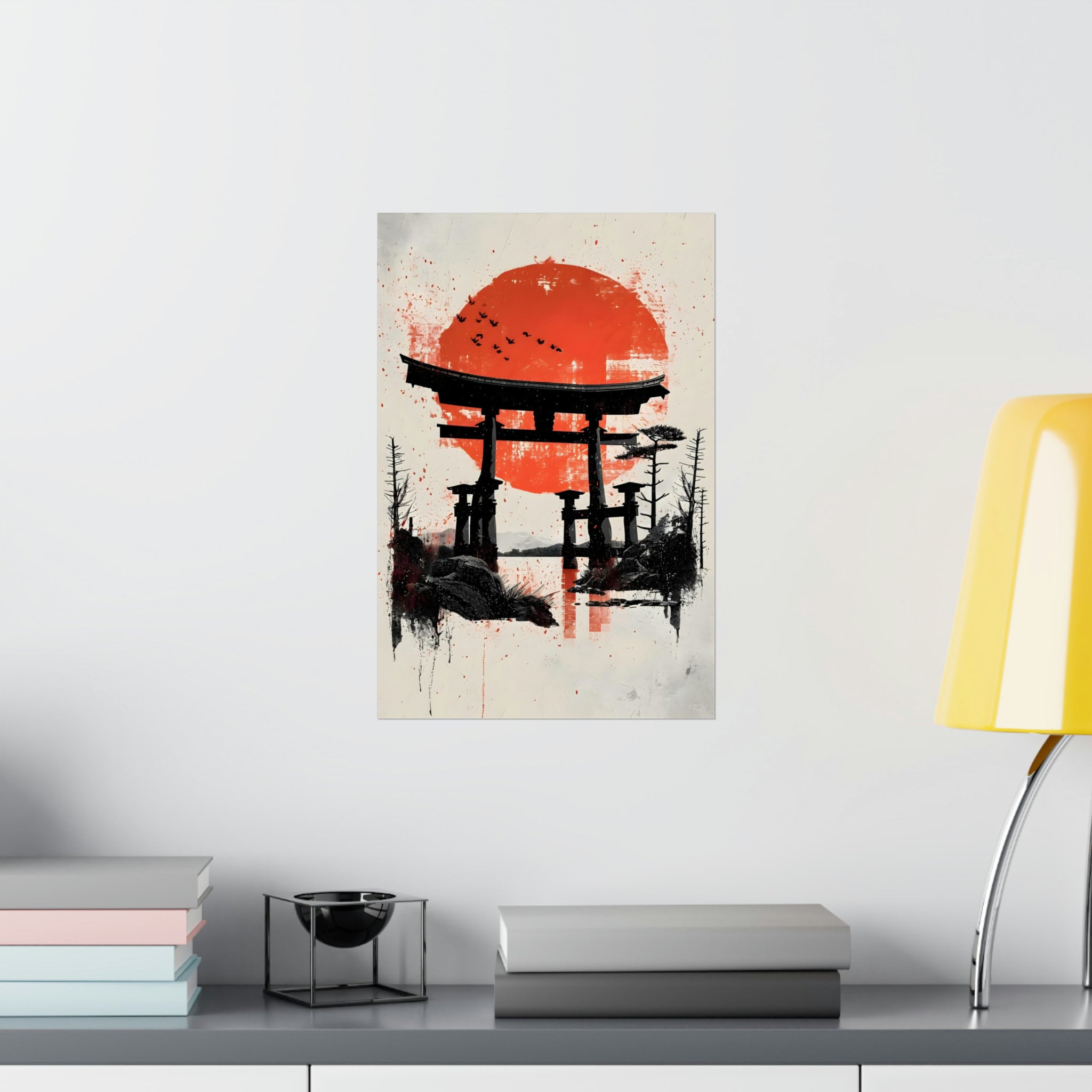 Torii Gate Poster 3, Japandi Wall Art Japanese Gate Decor Shinto Shrine ...
