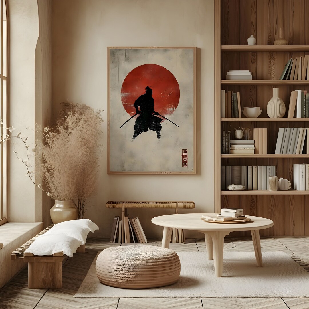 Japanese Ronin Poster 3, Japandi Wall Art Katana Kenjutsu Martial Arts ...