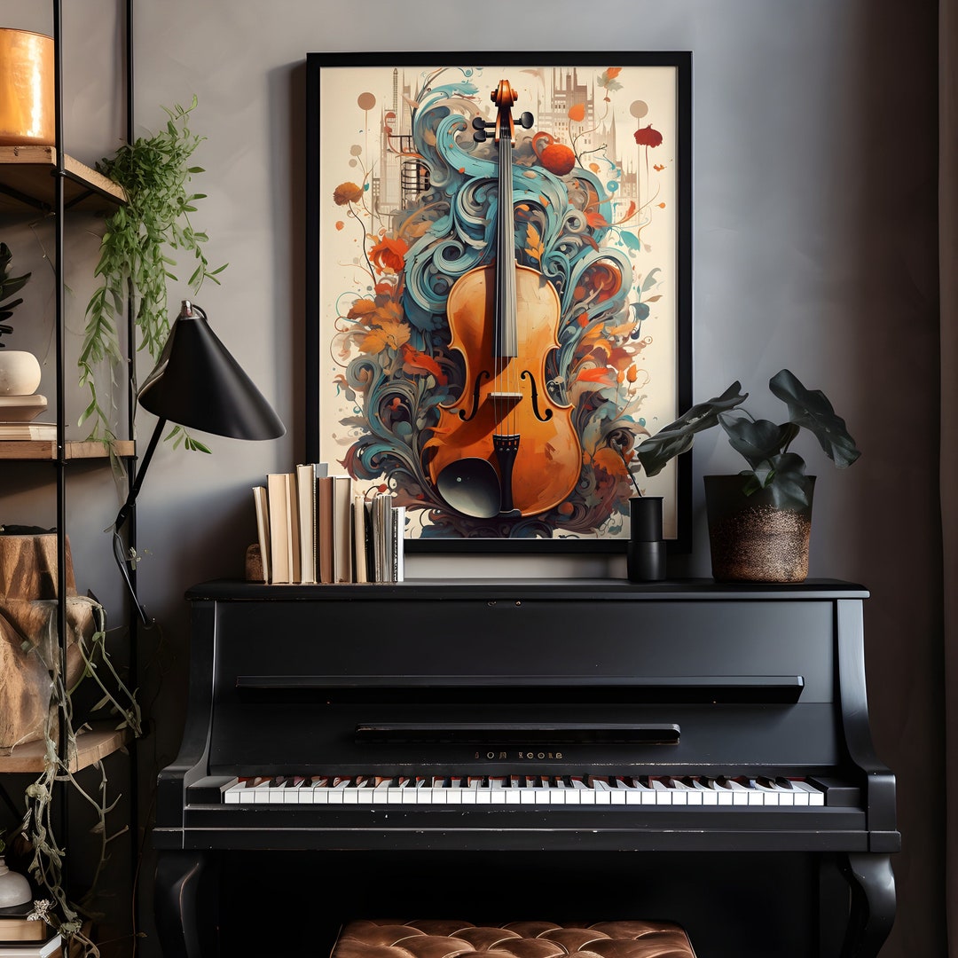 Magical Violin Poster 1, Charming Wall Art for Music Lover Hobby Room ...