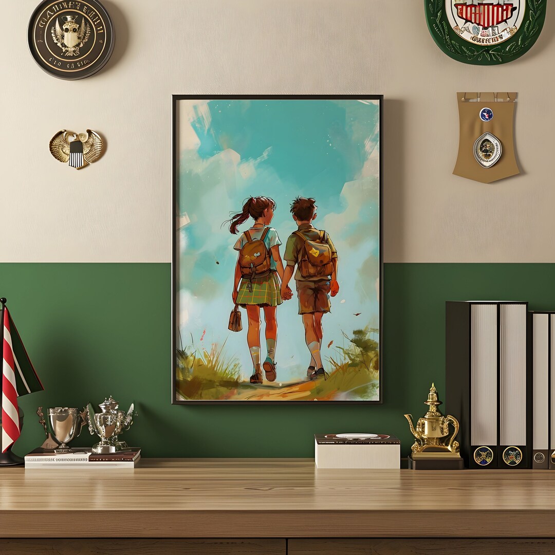 Girl Scout Valentine Day Poster 7, Back to School Wall Art Gift for ...