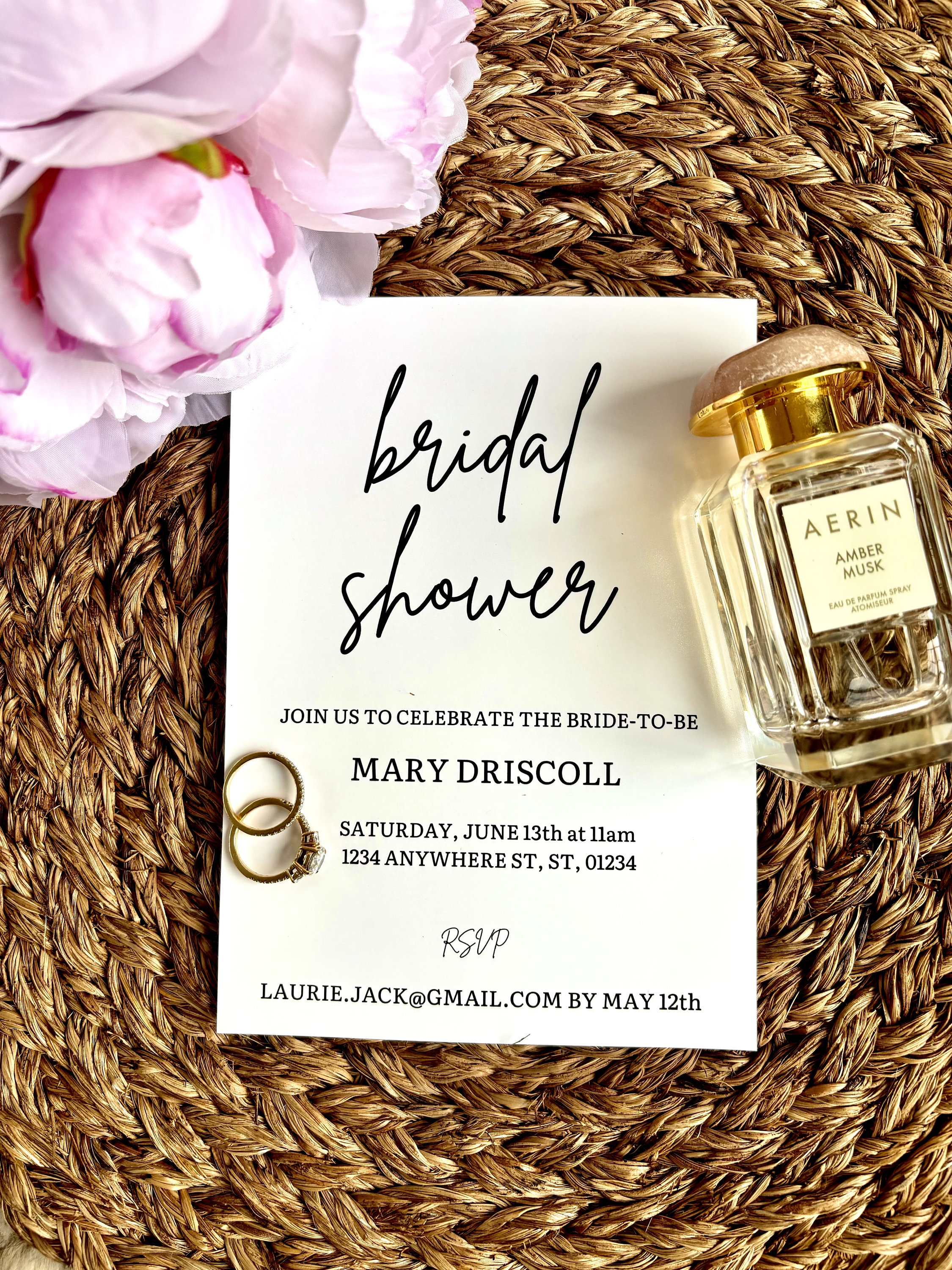 Editable Digital Download - Classic Bridal Shower Invitation - Etsy