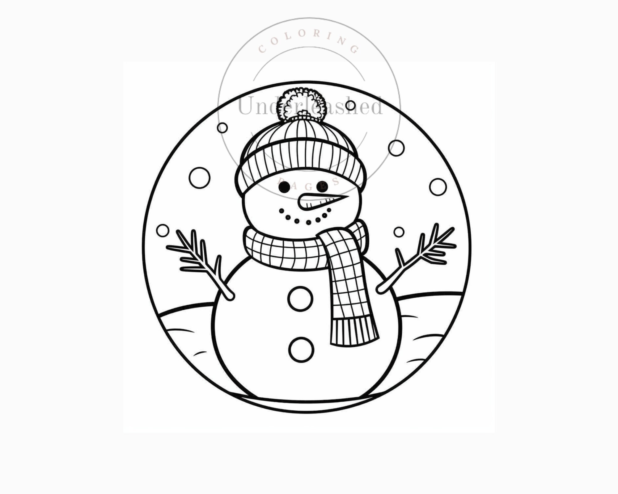 20 Simple Christmas Coloring Pages, Digital Download, Wall Art ...