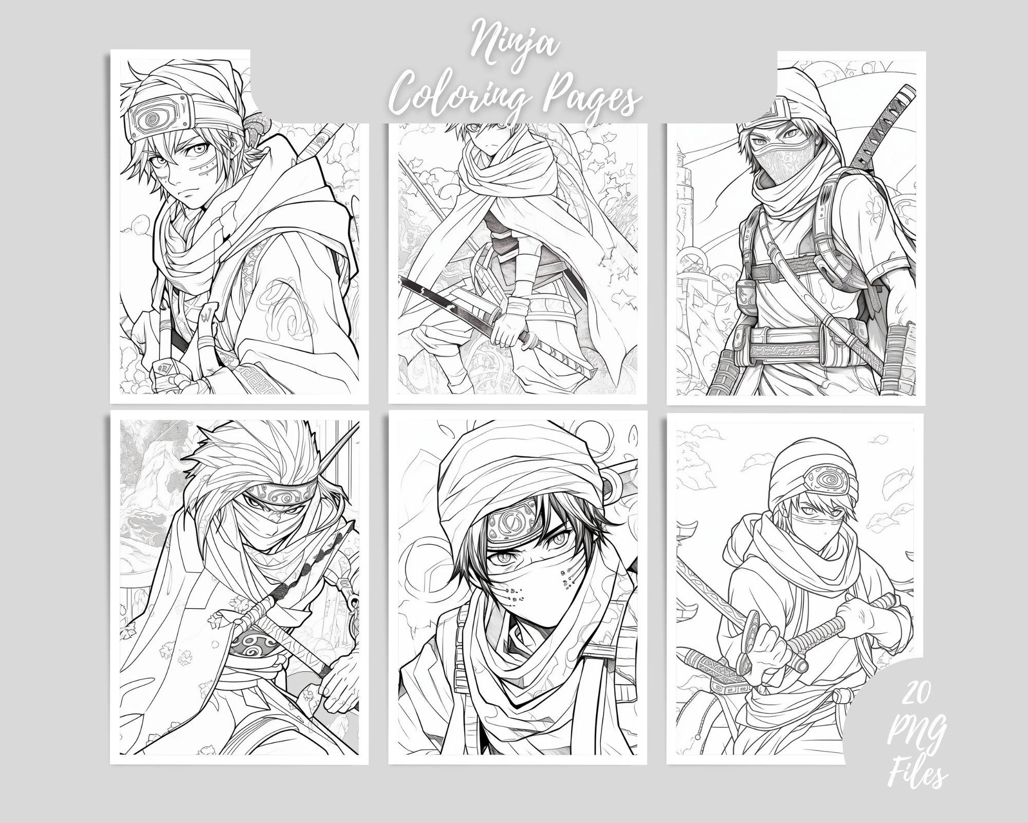 Anime Ninja Coloring Pages