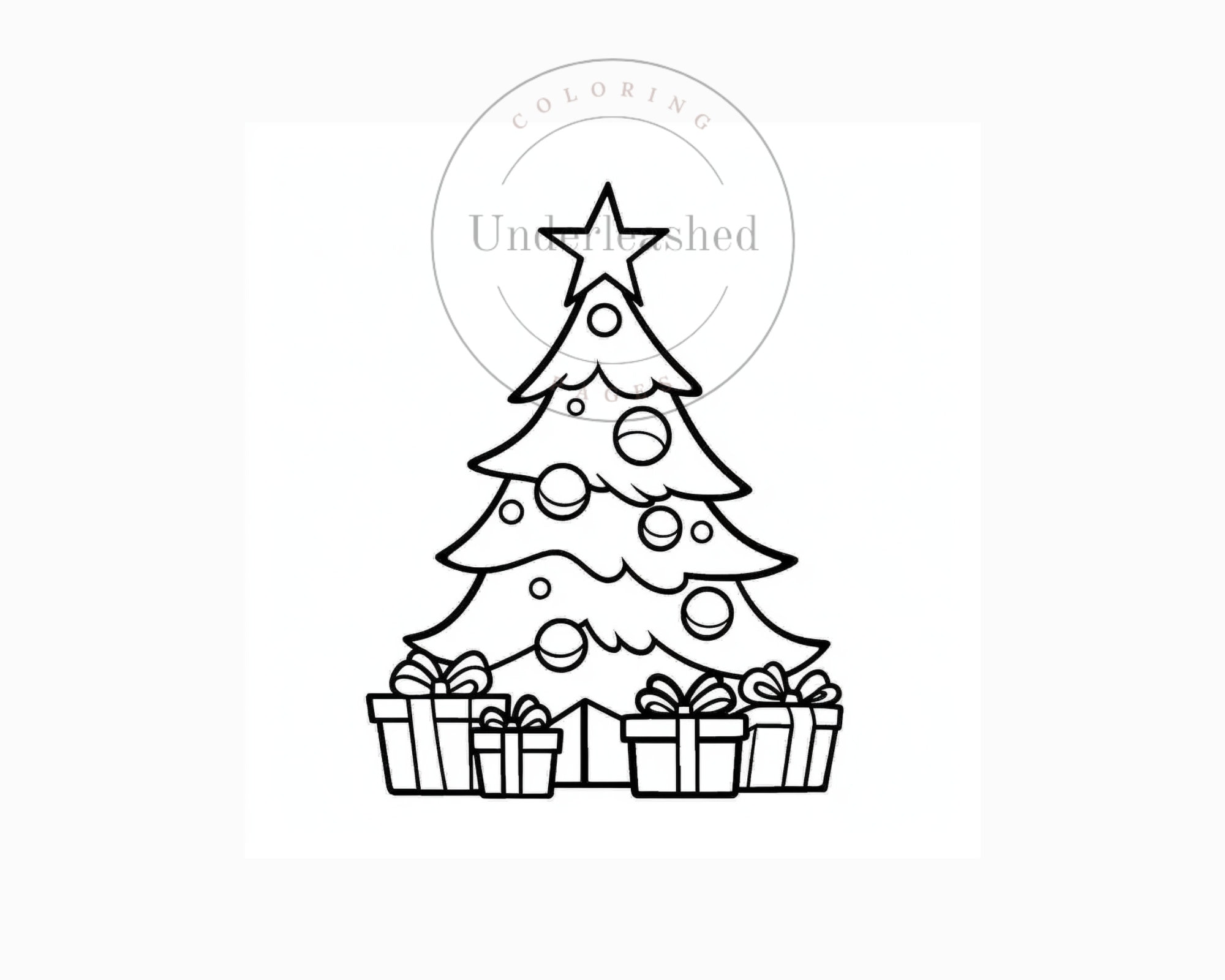20 Simple Christmas Coloring Pages, Digital Download, Wall Art ...