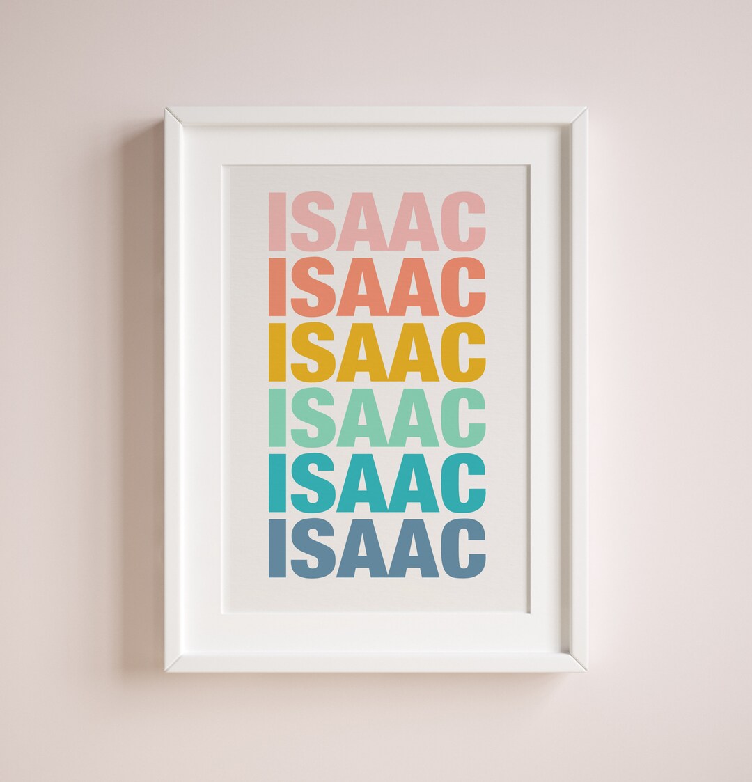 Rainbow Personalised Name Printable Poster, DIGITAL DOWNLOAD, Baby Name ...