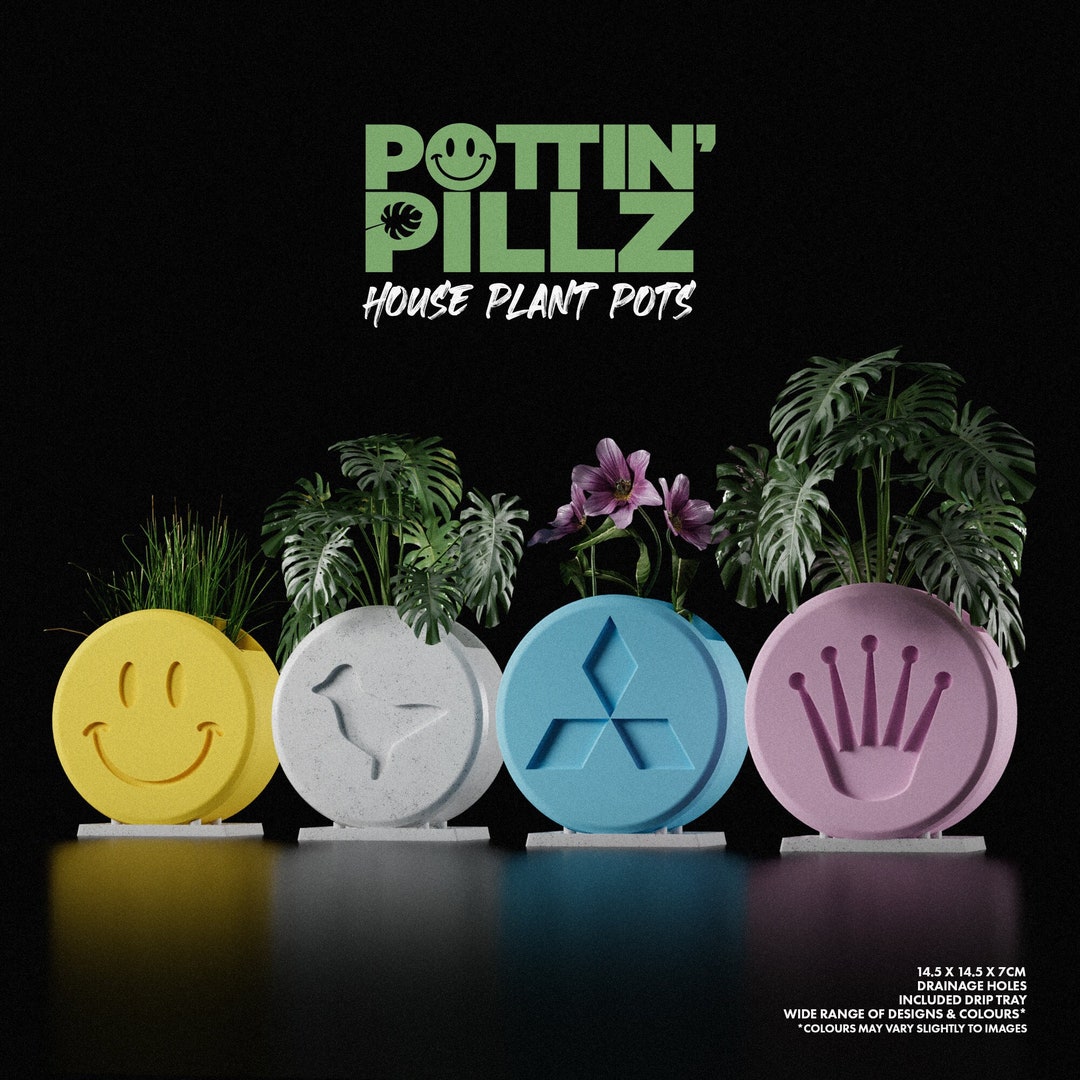Pill Indoor Plant Pot - Etsy