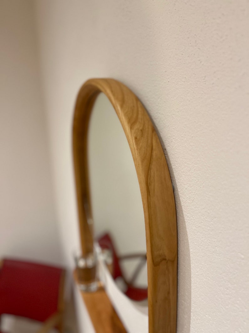 Wall Mirror "col De Bavella" Round / Mid-century / Handmade Mirror ...