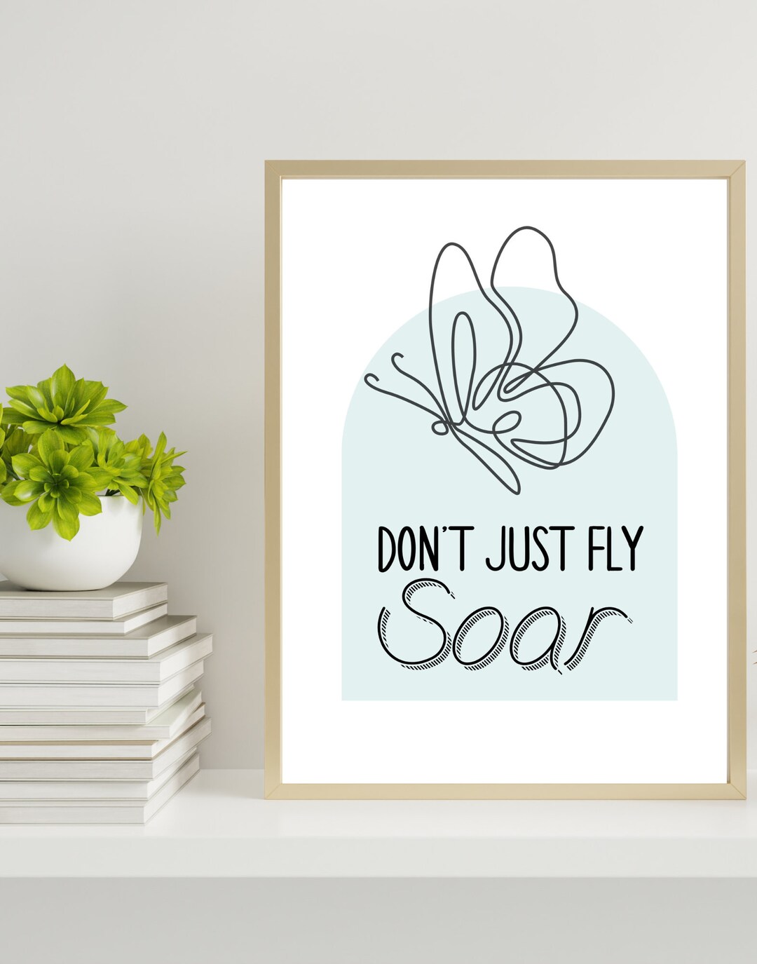 Motivational Digital Art Butterfly Wall Decor Inspirational - Etsy