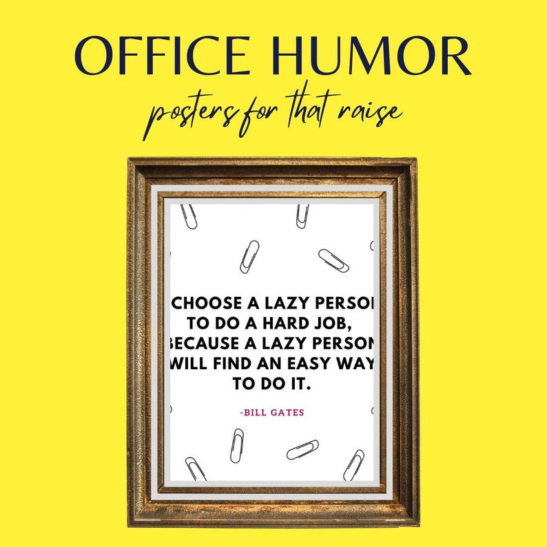 10 Funny Office Posters Online Canva Template for You to Use - Etsy ...