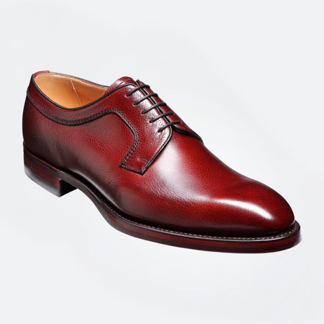 Skylark - Cherry Grain | Handmade Leather Derby Shoes - Etsy