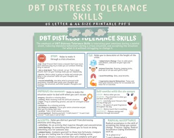 DBT Walking the Middle Path Coping Skills Printable Handout Poster ...