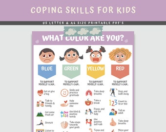 28 Coping Skills in Spanish for Kids & Teens, Zones of Regulation ...