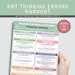 Walking the Middle Path DBT Skill, DBT Thinking Errors Handout ...