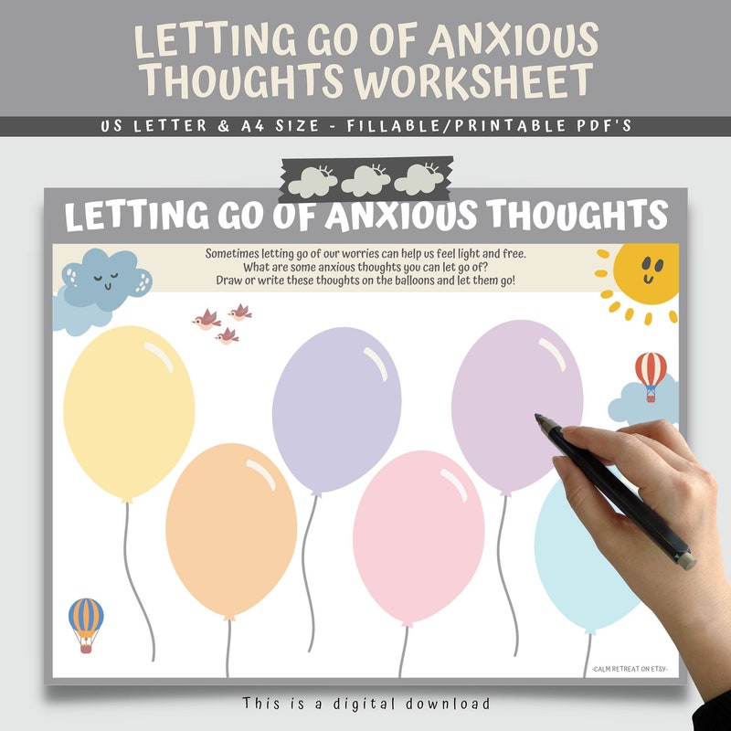 Cbt Worksheets for Teens - Etsy