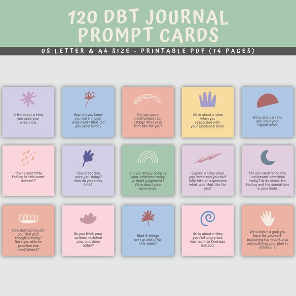 Dbt Journal Prompts - Etsy