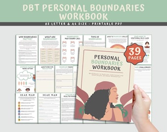 Boundaries Workbook for Teens & Adults, Mental Health Self-care Book ...