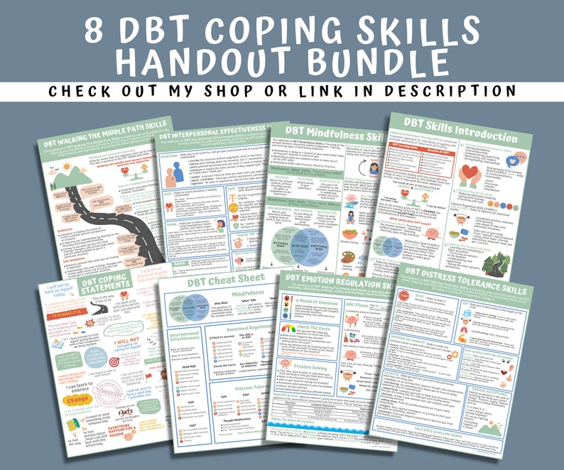 DBT Emotion Regulation Skills Handout: Therapy Counseling Poster (PDF ...