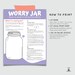 Worry Jar Handout - Anxiety Management Technique - Refocussing Skills ...