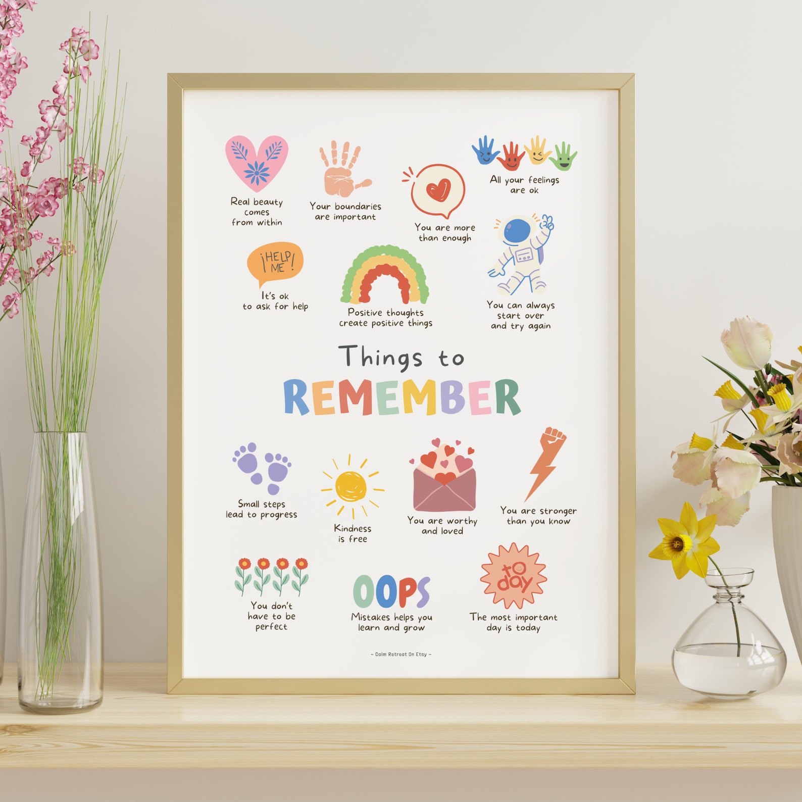 Things to Remember Poster: Therapy Office Decor (digital Download) - Etsy