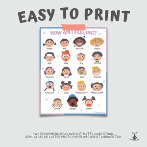 Feelings Poster, Kids Feelings, Soft Feelings, Nursery Wall Art ...