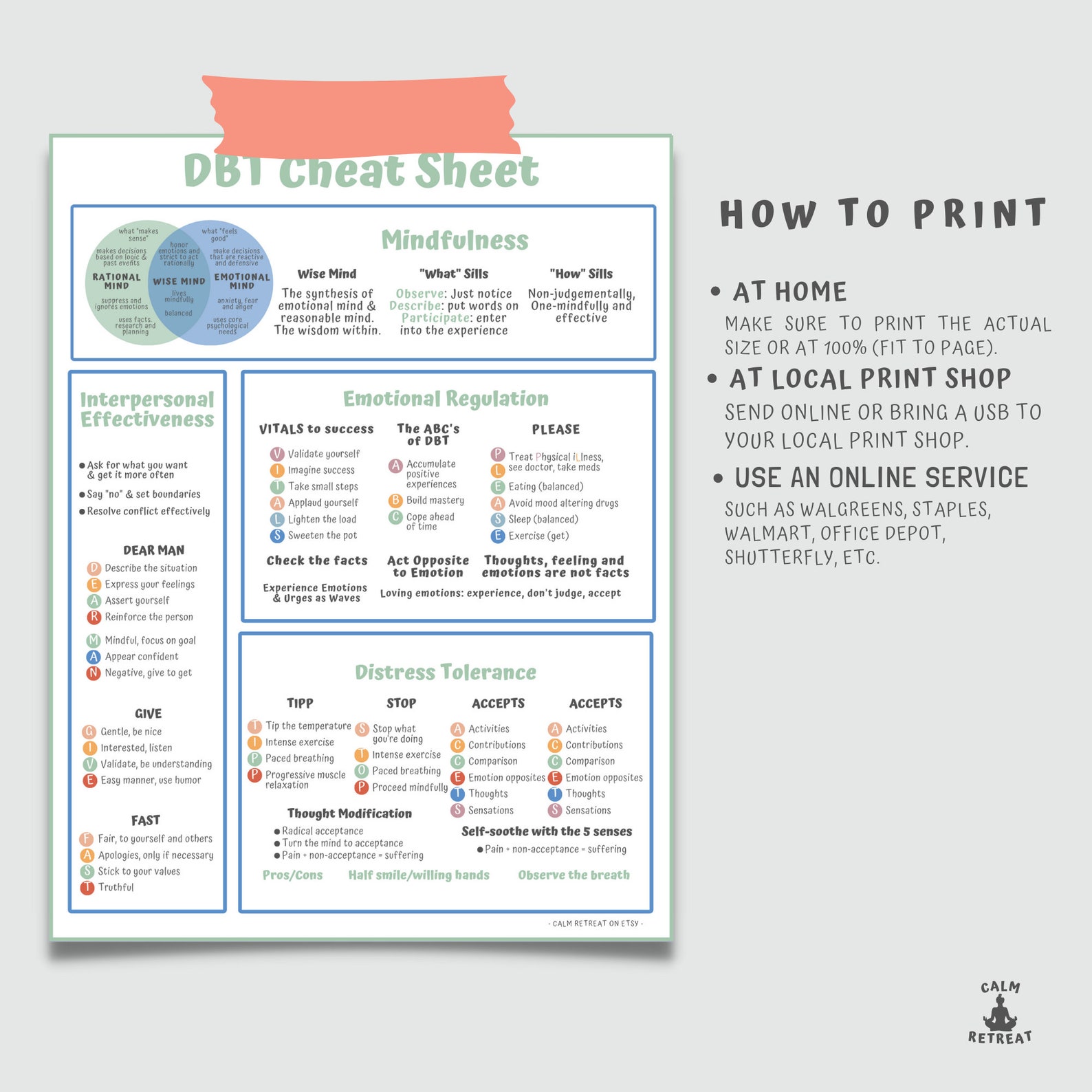 DBT Bundle, DBT Worksheets, DBT Cheat Sheet, Dbt Skills, Dbt Workbooks ...