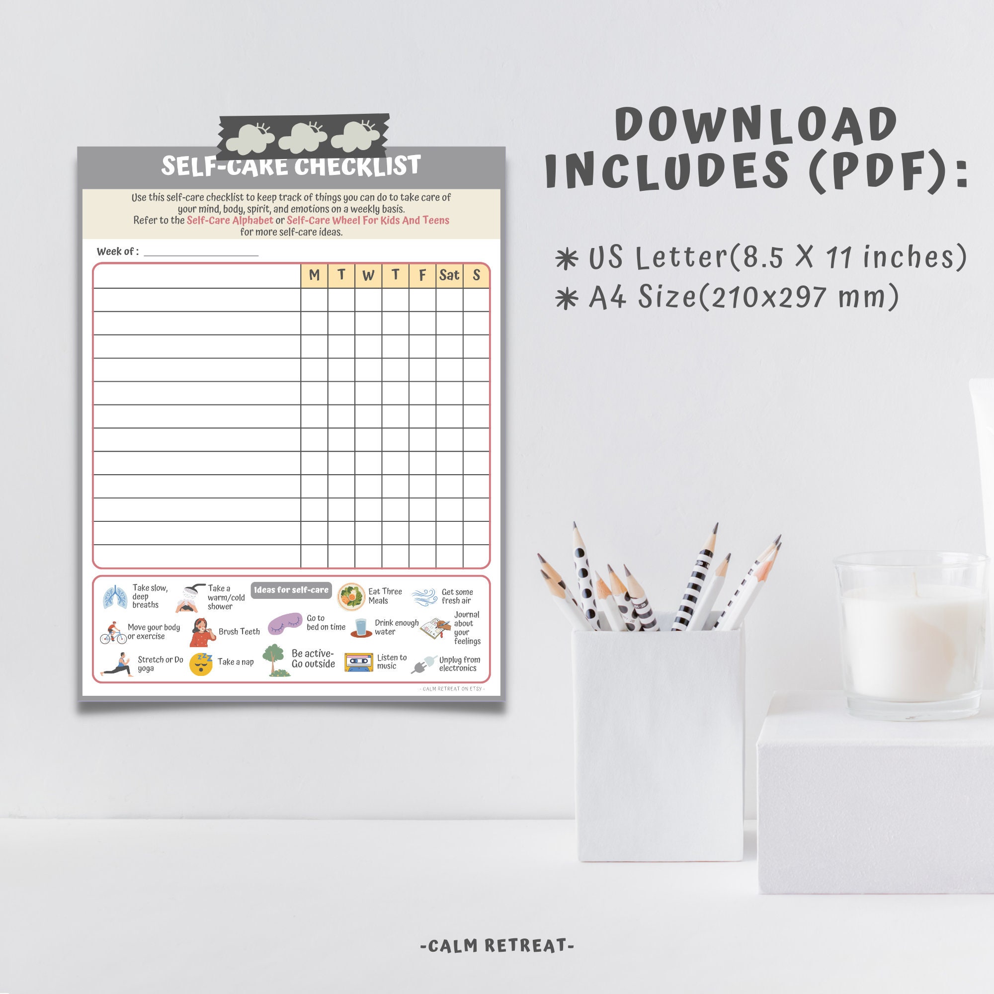 Anxiety Coping Worksheets Bundle for Kids & Teens Mental - Etsy