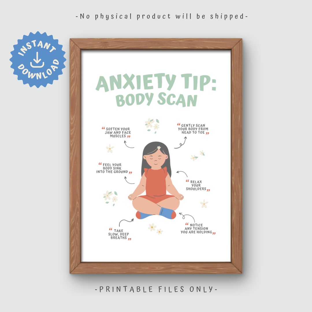 Anxiety Helpful Tips, Printable, Poster, Mental Health, Therapy ...
