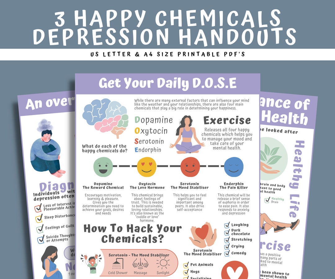 Depression Handout, Depression Infographic, Mental Health Worksheet ...