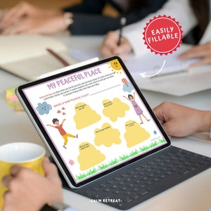 Coping Skills Worksheets for Kids, My Peaceful Place Worksheet, SEL ...