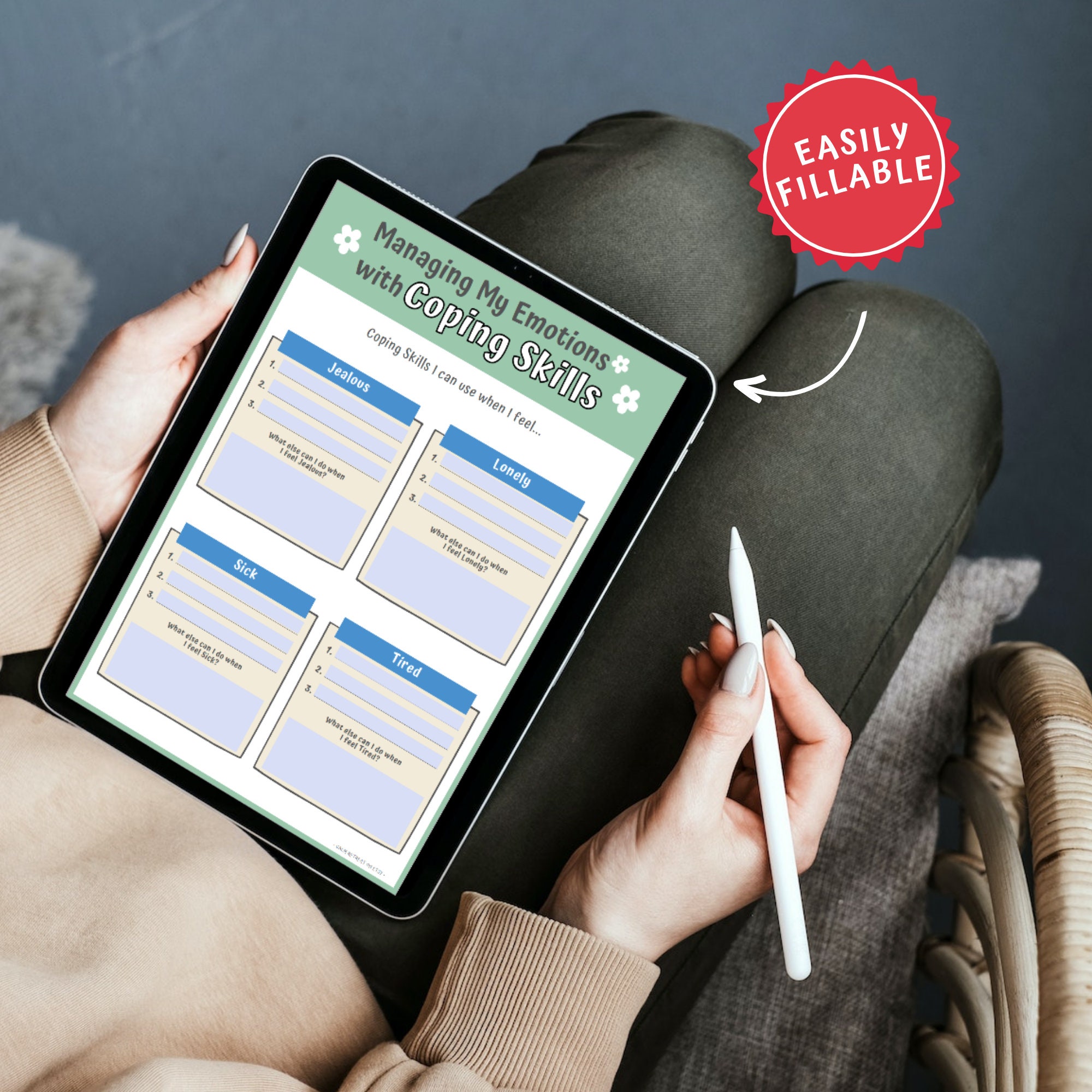 Managing Emotions & Feelings With Coping Skills 5 Pg Worksheets for ...