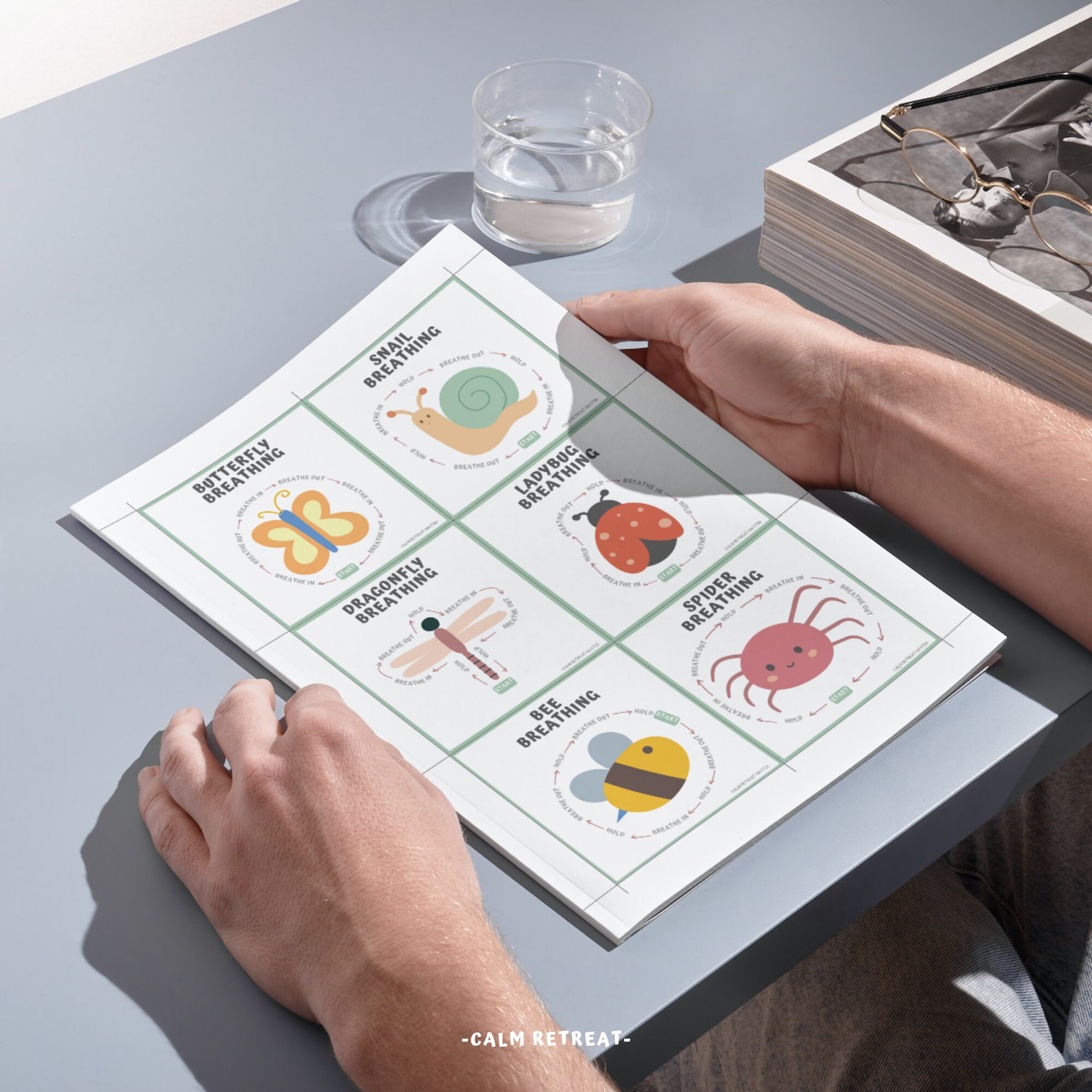 Bug Mindful Breathing Cards: Kids Calming Strategies (digital Download ...