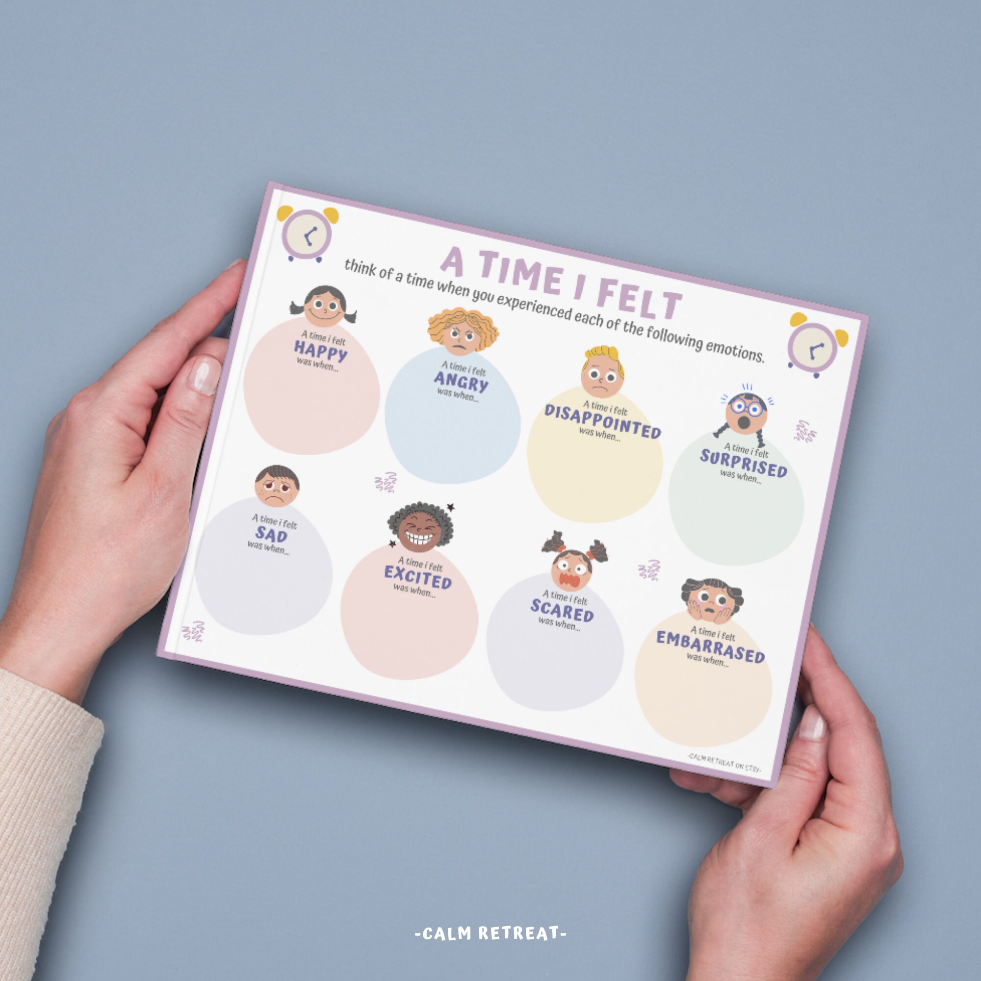 Feelings/emotions Printable Worksheet for Kids & Teens, A Time I Felt ...