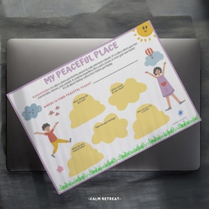 Coping Skills Worksheets for Kids, My Peaceful Place Worksheet, SEL ...
