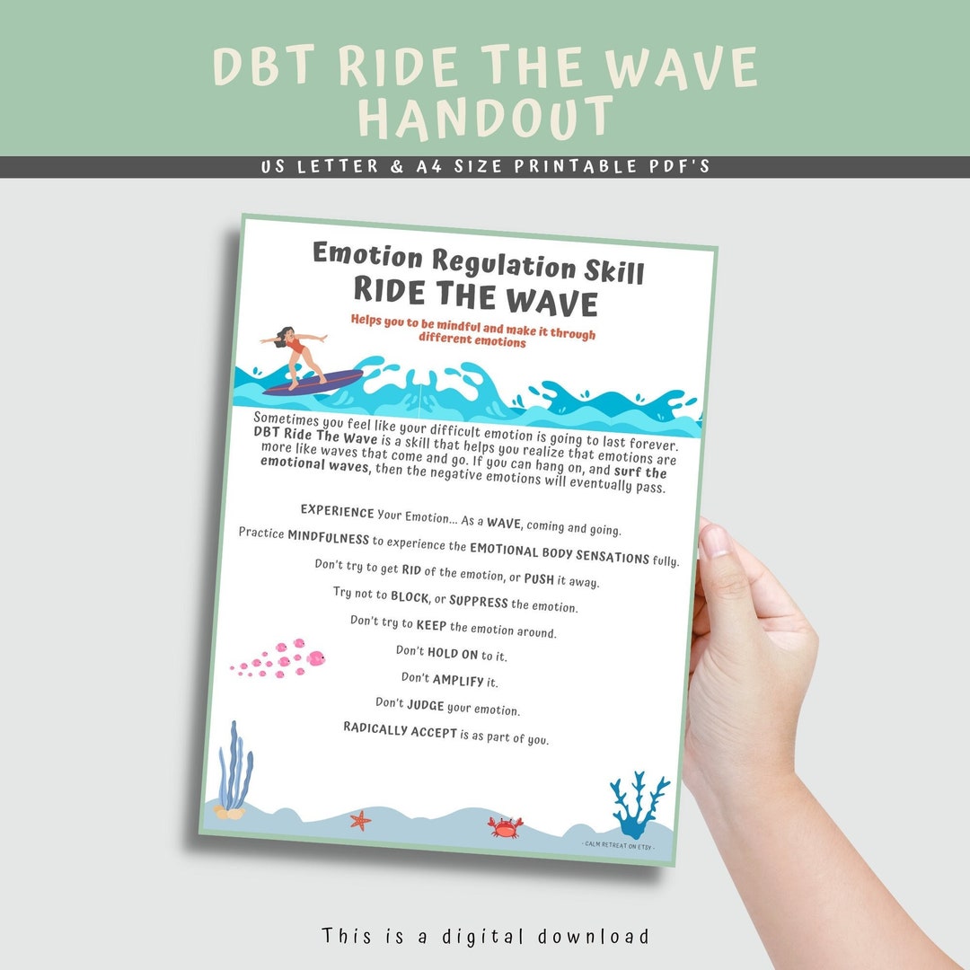 DBT Ride the Wave Handout, Emotion Regulation Skills PDF, Dialectical ...