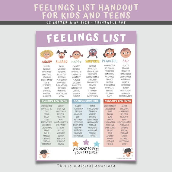 Lista De Emocoes Para Criancas Crianças E Emoções: O Que Está