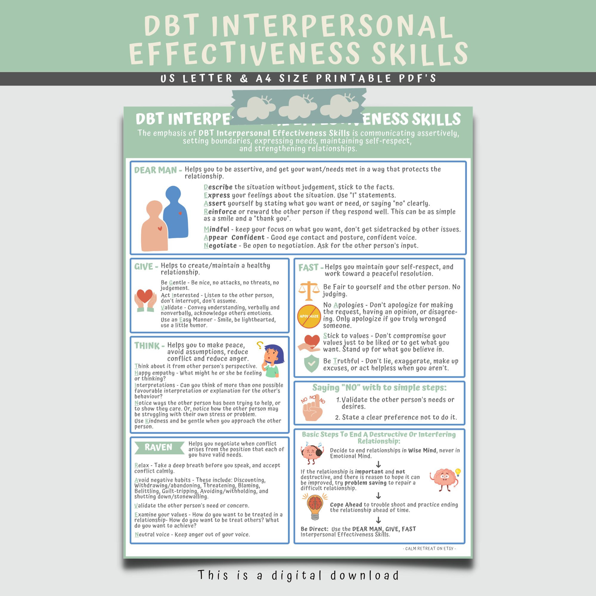 Dbt Interpersonal Effectiveness Worksheets DBT Interpersonal