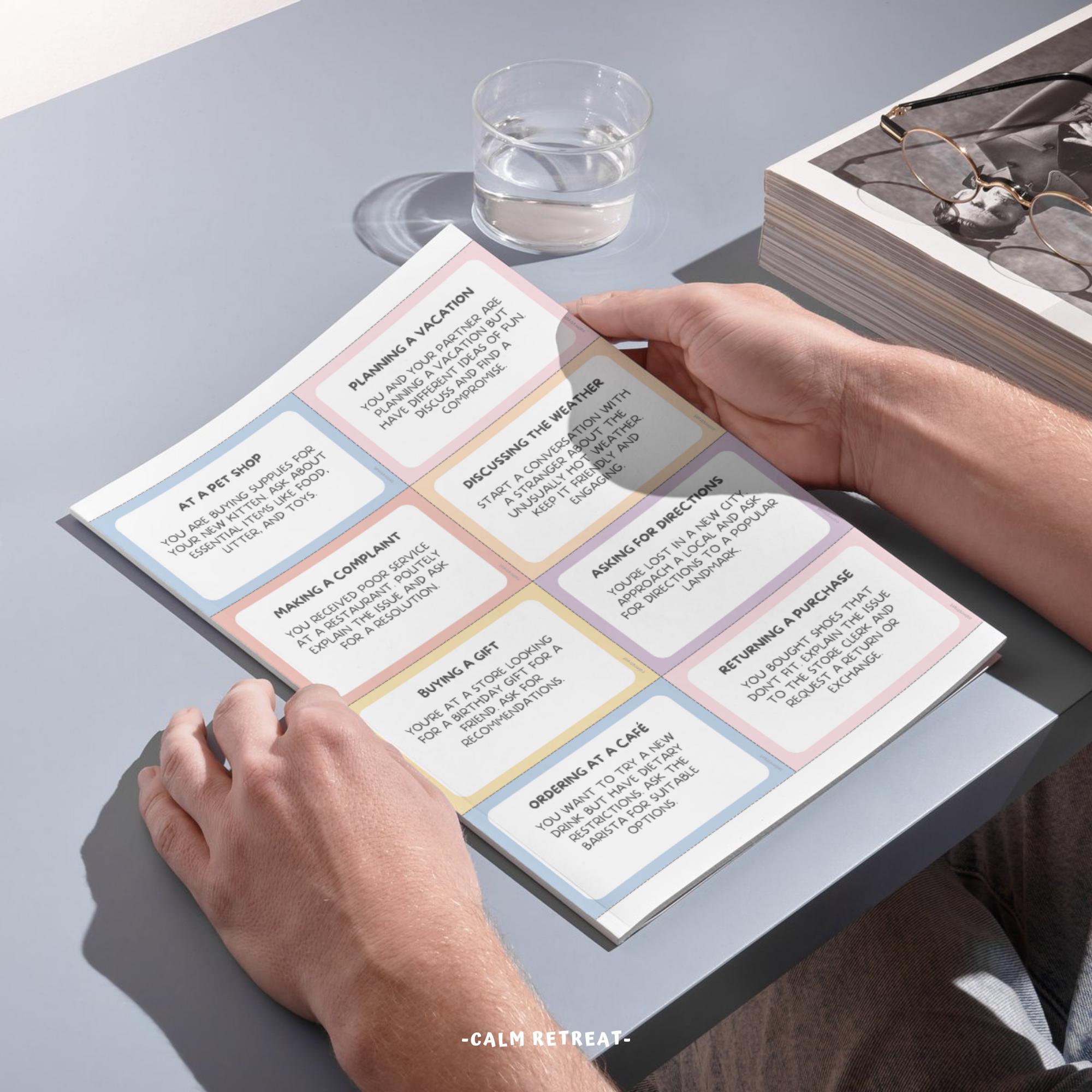 72 Roleplay Flashcards: Therapy & Social Skills (digital Download) - Etsy