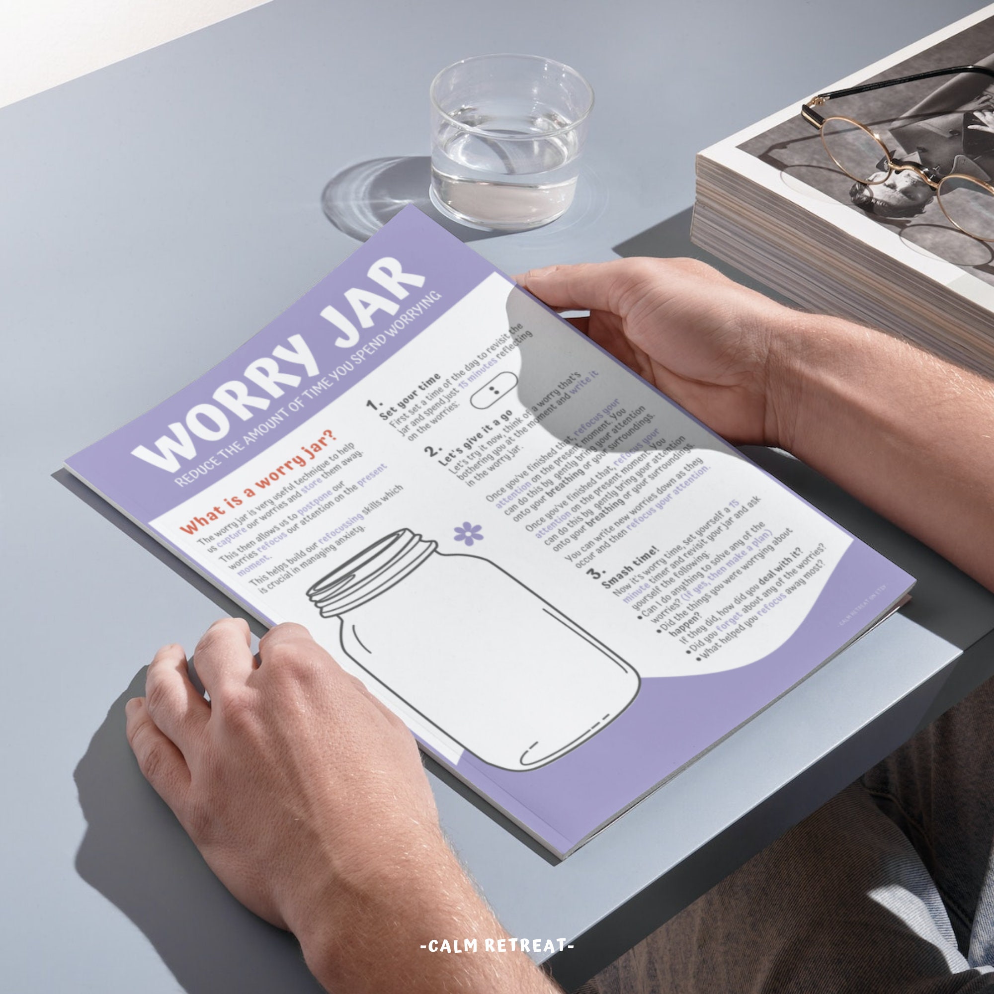 Worry Jar Handout - Anxiety Management Technique - Refocussing Skills ...