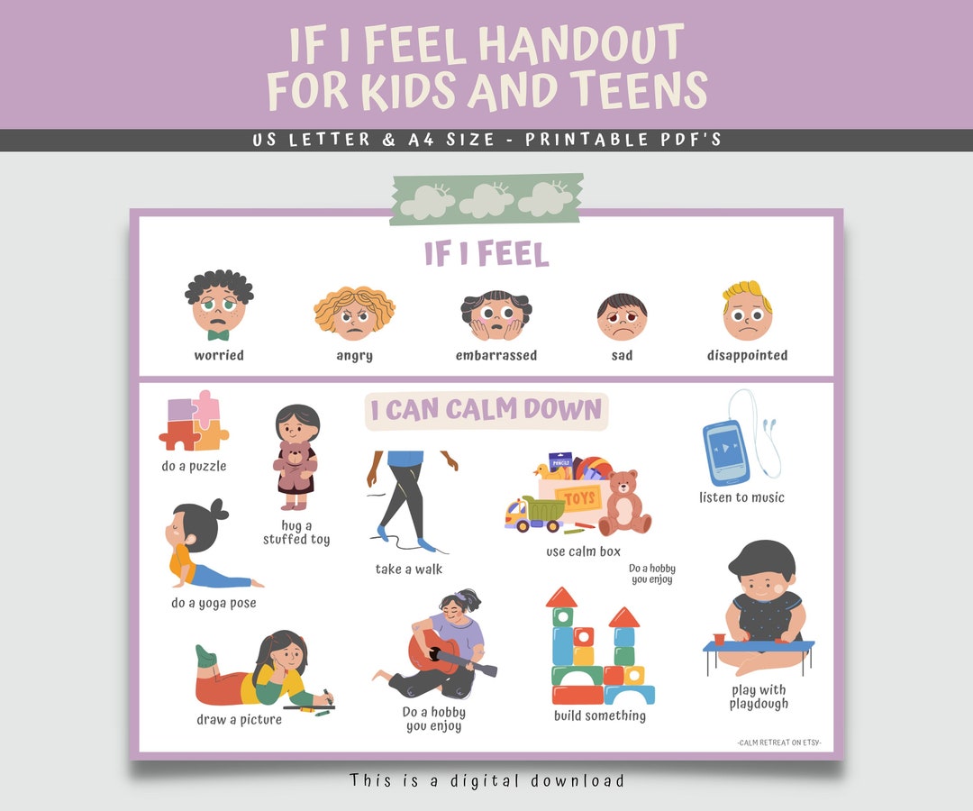 If I Feel Printable, Feelings Thermometer, Emotional Self-regulation ...