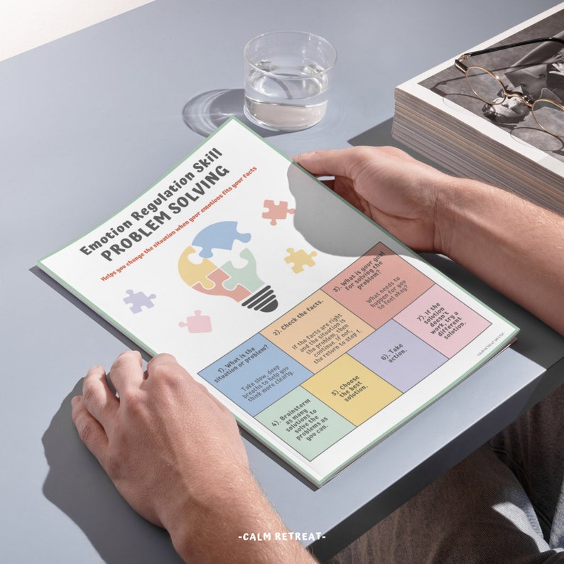 DBT Problem Solving Handout: Emotion Regulation Skills (PDF Download ...