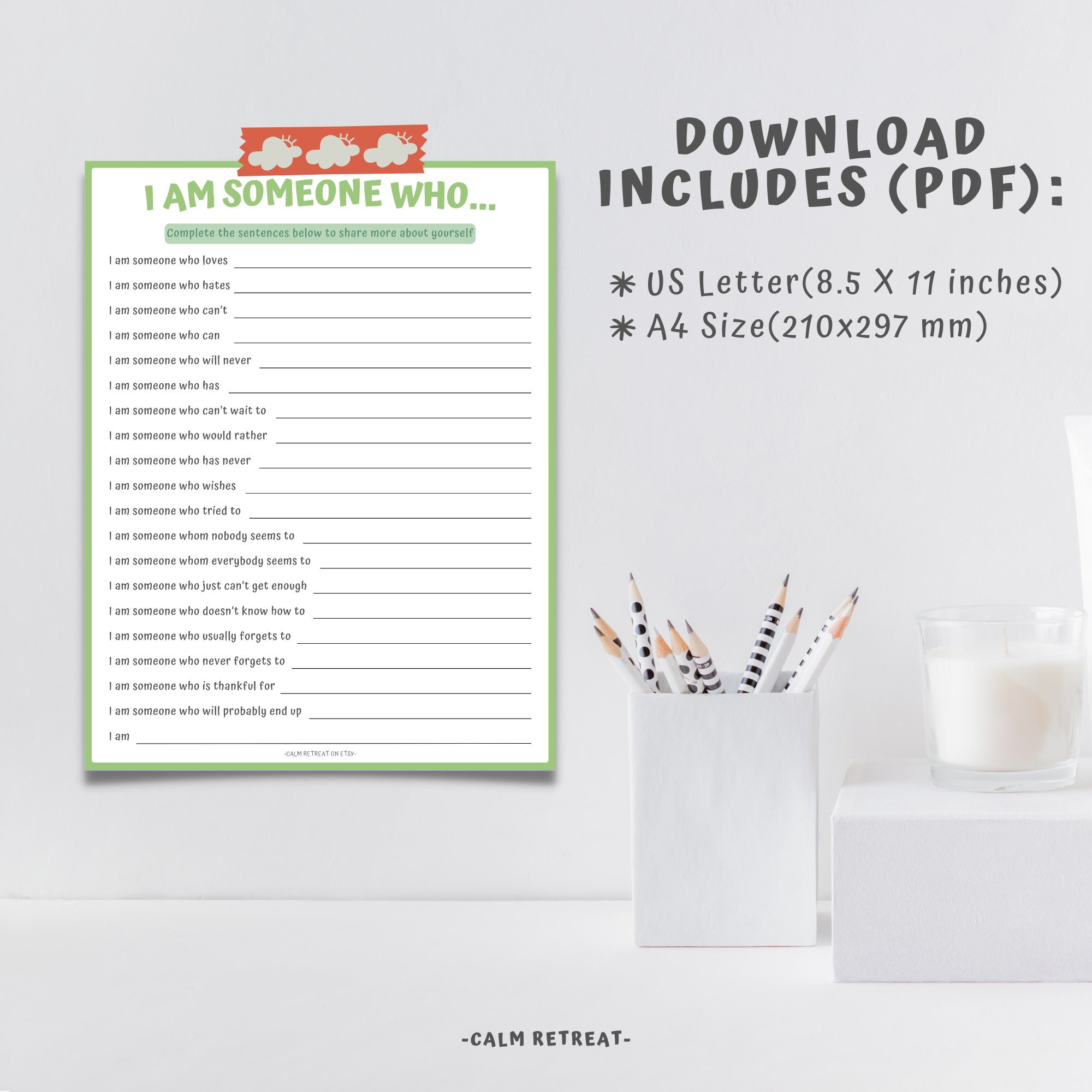 Self-esteem Fillable Worksheet, Forgiving Myself, Self-esteem Worksheet ...