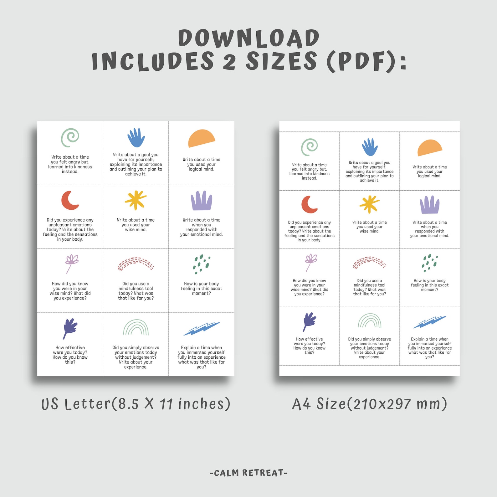 DBT Journal Prompts, Emotional Regulation, Mindfulness, Distress ...