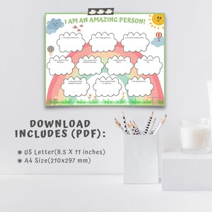 Self-esteem Worksheet, I Am an Amazing Person, Self Confidence Activity ...