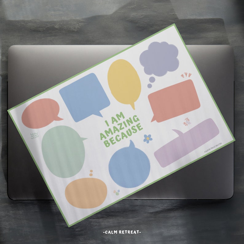 Self-esteem Fillable Worksheet, I Am Amazing Because PDF, Self-esteem ...