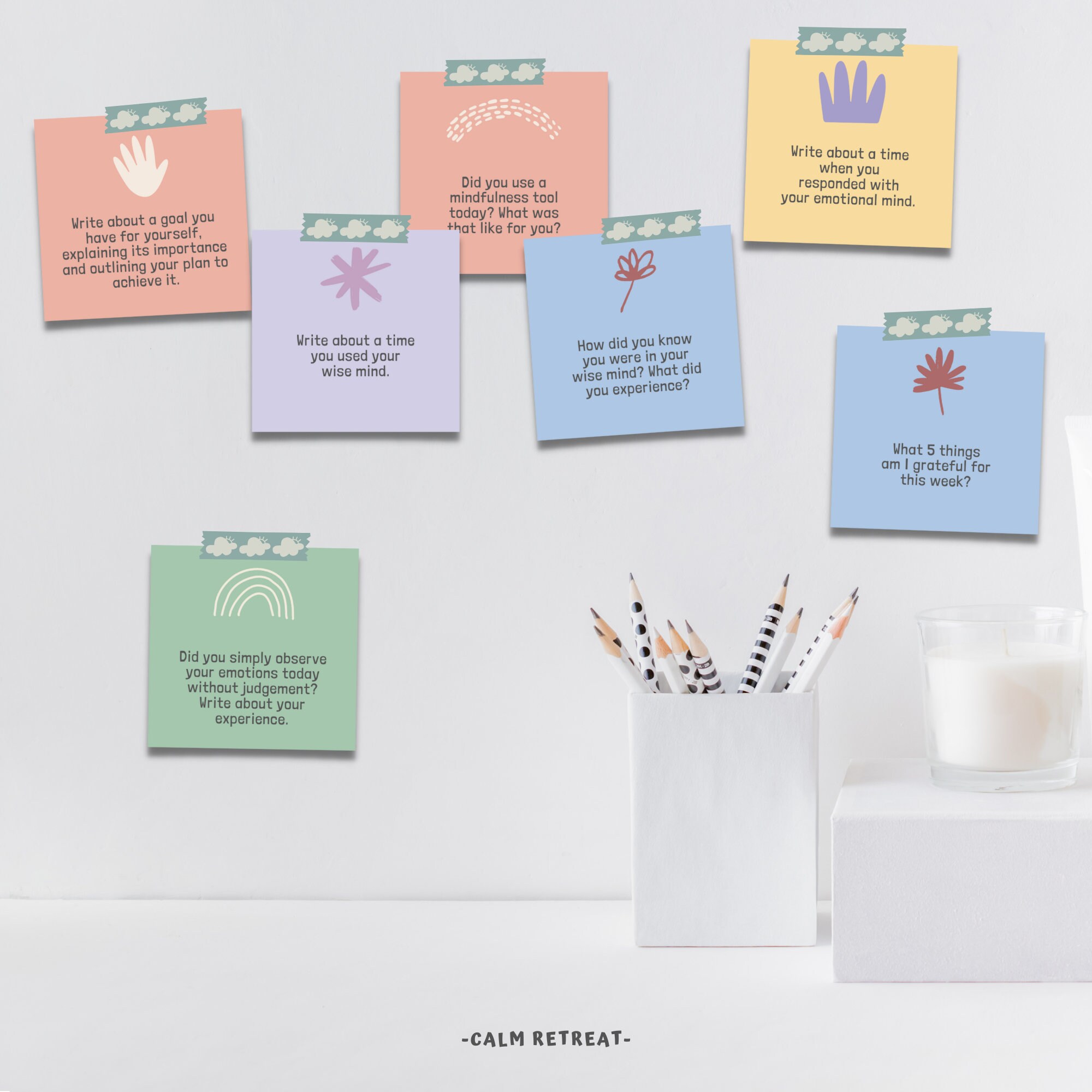 DBT Journal Prompts, Emotional Regulation, Mindfulness, Distress ...